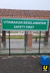 Signboard Bertiang / Papan Tanda Bertiang - Ucetak